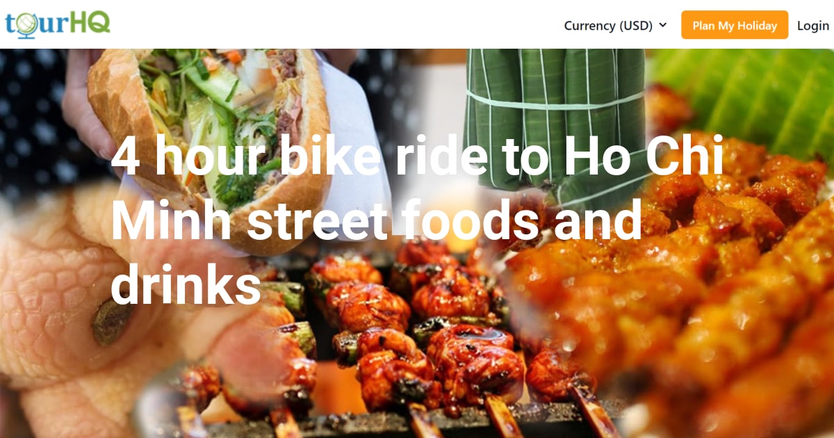 4 hour bike ride to Ho Chi Minh street foods and drinks